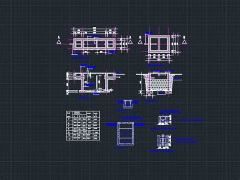 Tanque Séptico Y Pozo De Absorción En Autocad Cad 15775 Kb Bibliocad