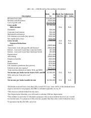 F21 171 Project 1 Copyxlsx Abc Inc 2020 Booktax Reconciliation