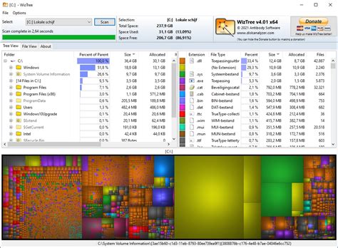 Wiztree Tool Voor Disk Space Analyse Review Ct