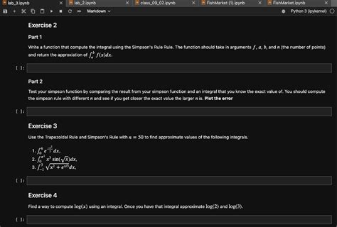 Solved Write A Function That Compute The Integral Using The Chegg