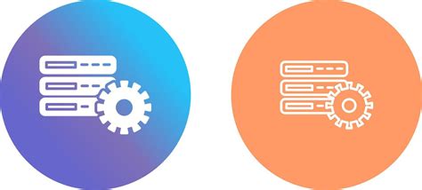 Database Setting Icon Design Vector Art At Vecteezy