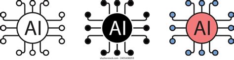 Artificial Intelligence Ai Processor Chip Vector Stock Vector Royalty Free 2405608203