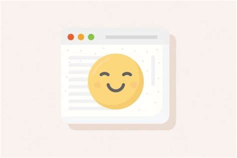 Yellow Emoji Over Web Browser Graphic By Sargatal Creative Fabrica