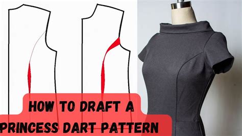 How To Draft A Basic Princess Dart Pattern Beginner Friendly Youtube