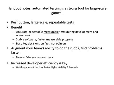 Ppt Accelerating The Qa Test Cycle Via Metrics And Automation Larry