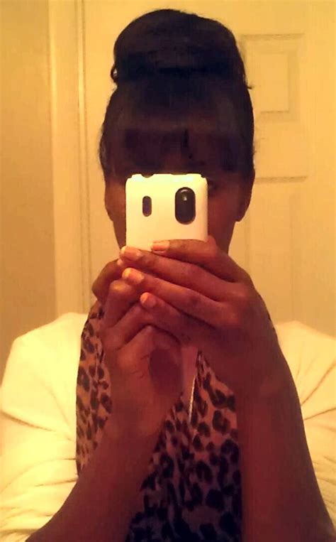 The Awkward Stage Look Of The Day 10 19 12 High Bun W Bangs