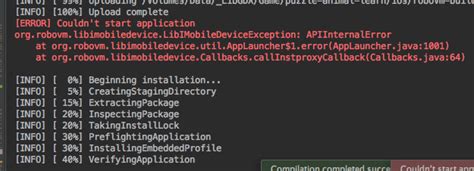 libgdx stop at 40 when deploy robovm game in real ios device stack