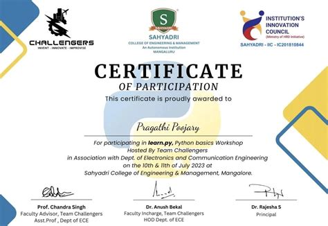 pragathi poojary on linkedin python pythonprogramming certification