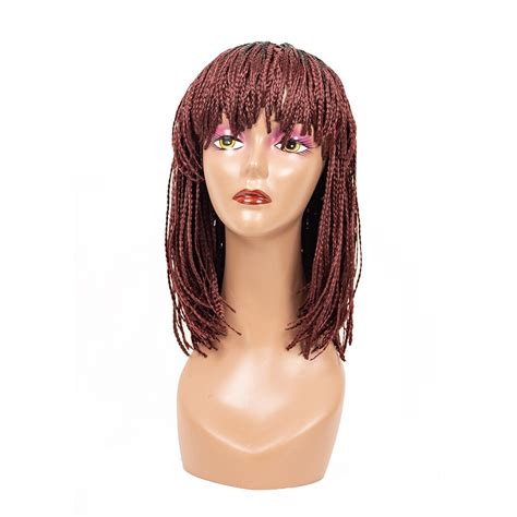 Synthetic Braiding Hair Box Braid Wigs For Women A Grandado