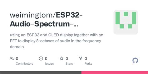 Github Weimingtomesp32 Audio Spectrum Waveform Display Using An Esp32 And Oled Display