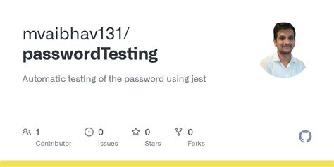 Github Mvaibhav131passwordtesting Automatic Testing Of The Password