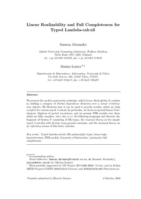 pdf linear realizability and full completeness for typed lambda calculi