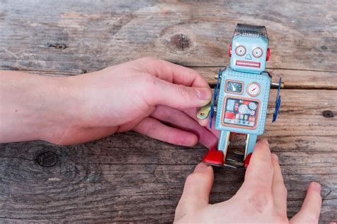 premium photo robot toy symbol for a chatbot or social bot and