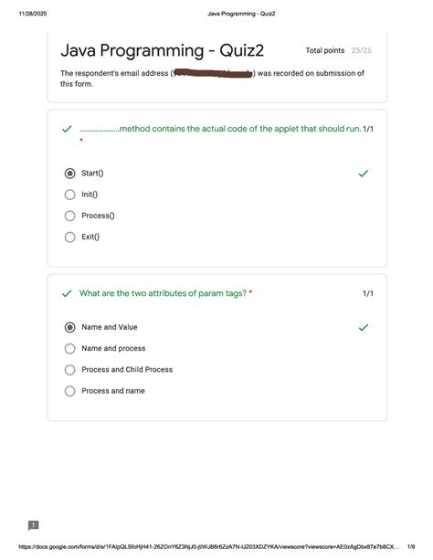 SOLUTION Java Programming Quiz Studypool