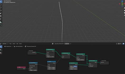 Blender 40 Geo Nodes Control The Vertices Density Of Bezier Curve Modeling Blender Artists