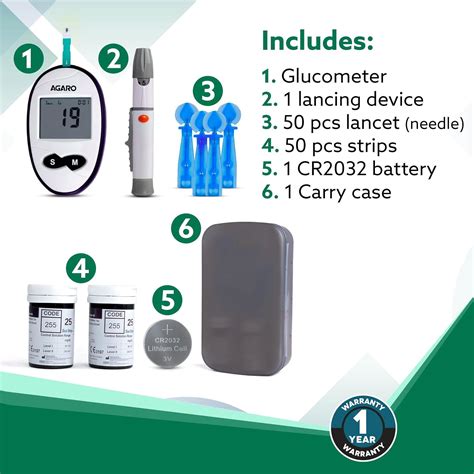 Agaro Blood Glucose Meter Health Care