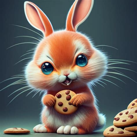 Premium Photo Illustration Of A Squirrel Eating Heart Shaped Cookie