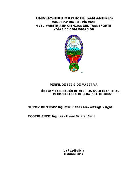 Doc Universidad Mayor De San AndrÉs Carrera IngenierÍa Civil Nivel