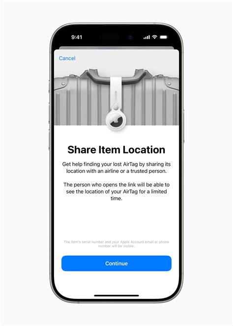 apple s find my enables sharing location of lost items with third