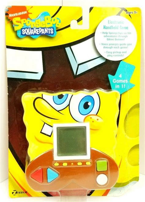 2009 Zizzle Spongebob Squarepants Handheld Lcd Game 2009350568