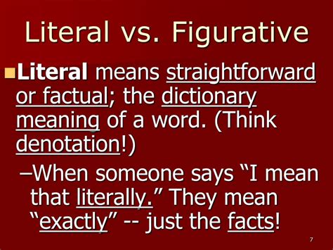 Ppt Literal Vs Figurative Language Powerpoint Presentation Free Download Id 5280734