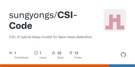 Github Sungyongscsi Code Csi A Hybrid Deep Model For Fake News