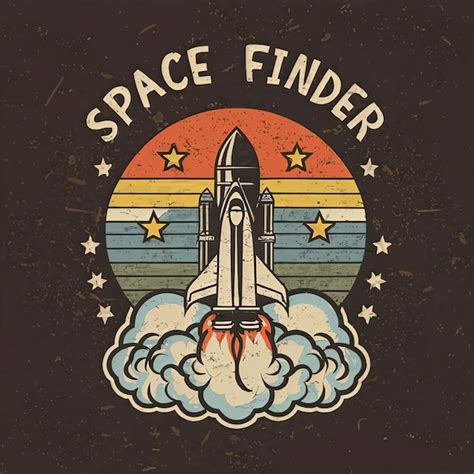 Premium Vector 2d Tshirt Vector Illustration Rocket Space Fire Smoke Color