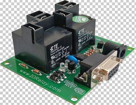 Microcontroller Relay Rs 232 Serial Port Electrical Switches Png