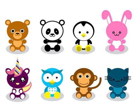Cute Cartoon Characters Vector Art Graphics Freevector Baysection