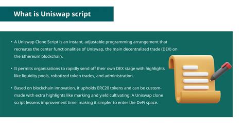 Uniswap Clone Script Blockchainx Explainpptx
