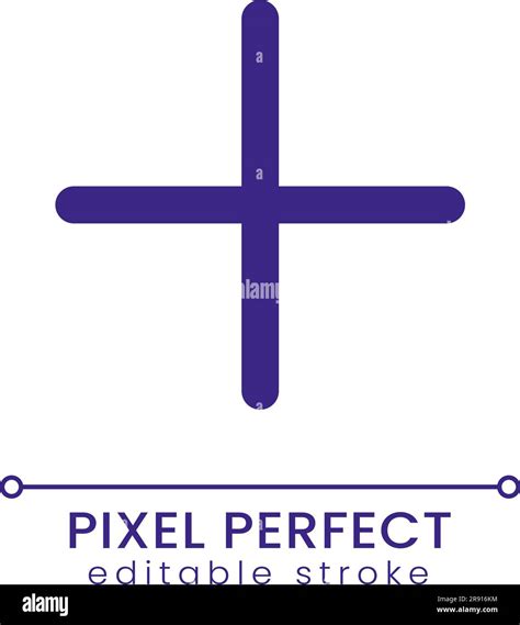 Plus Pixel Perfect Rgb Color Ui Icon Stock Vector Image And Art Alamy