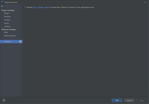 How To Fix The Error Invalid Item Flutter For Android In The Dependencies List Stack Overflow