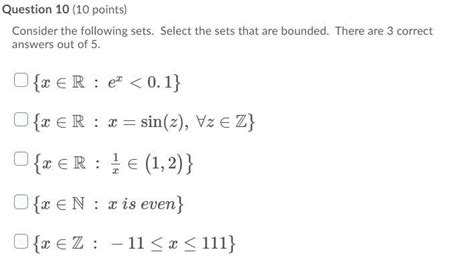 Solved Question 2 10 Points Select The Functions F R