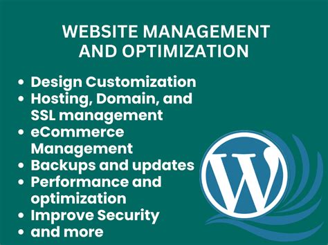 your wordpress virtual assistant website management and optimization