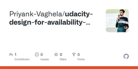 Github Priyank Vaghela Udacity Design For Availability Resilience Reliability Project