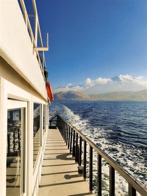 View Of The Sea From The Deck Of The Ship Stock Image Image Of Marine Maritime 392782569