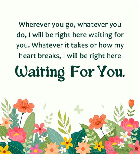65 Waiting For You Messages And Quotes Wishesmsg