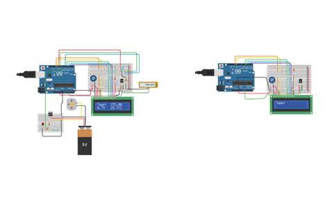Circuit Design Analogue Temp Sensor Lcd And Rgb Led Tinkercad