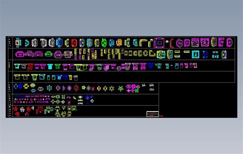 Cad室内家具综合图库 Autocad 模型图纸免费下载 懒石网