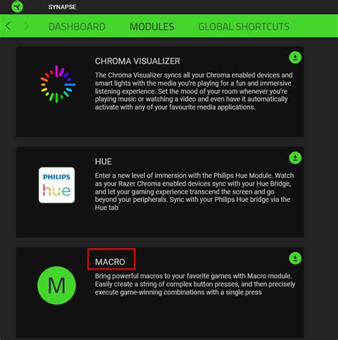 how to create assign and delete macros in razer synapse