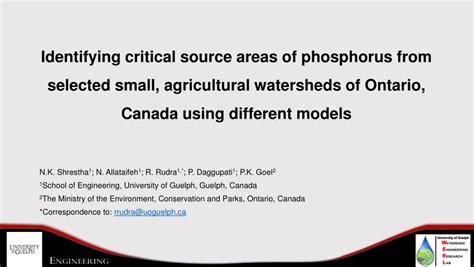 pdf identifying critical source areas of phosphorus from selected