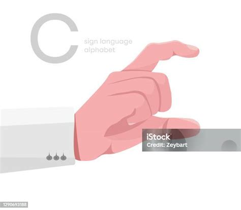 편지 C 유니버설과 터키 장애인 손 알파벳 문자 C 감각 지각에 대한 스톡 벡터 아트 및 기타 이미지 감각 지각 개체 그룹 교육 Istock
