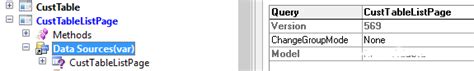Axapta Not All Query Datasources Available On Listpage Stack Overflow