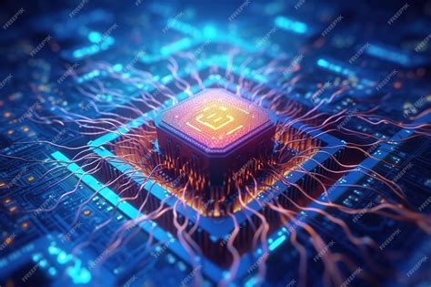 Технологическая и инженерная концепция искусственный интеллект ии машинное обучение большие