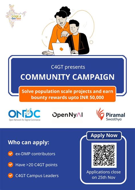 wemakedevs on linkedin code for govtech c4gt community campaign is