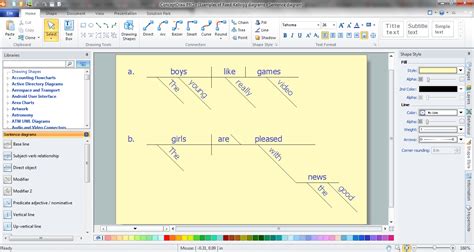 How To Diagram A Sentence Using Microsoft Word Template How