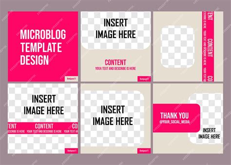 Premium Vector Continuous Microblog Design For Social Media Post