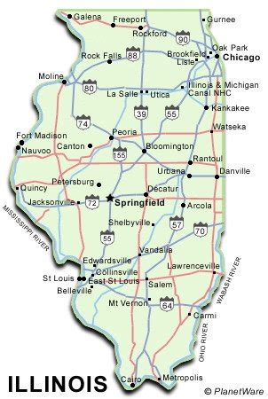 Illinois Tourist Attractions Map 60 Photos