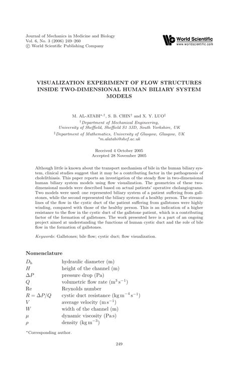 Pdf Visualization Experiment Of Flow Structures Inside Two