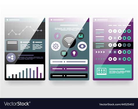 interface ui design royalty free vector image vectorstock